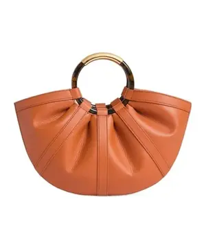 COCCINELLE Shell Medium Tote Bag With Tortoiseshell Handle - Crab