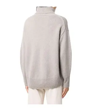 Arch4 Turtleneck Pullover With Rib Trim - Gray