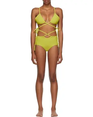 Christopher Esber Logo Bikini - Brown