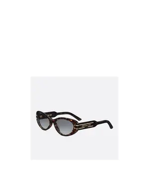 Dior Tortoiseshell-effect Acetate Sunglasses With Gold-tone Signature