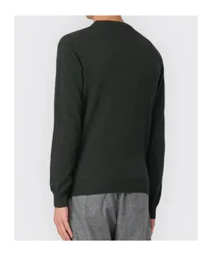 Woolrich Logo Embroidered Crewneck Jumper - Black