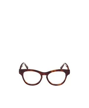 Moncler Tortoiseshell Cat Eye Glasses - Red