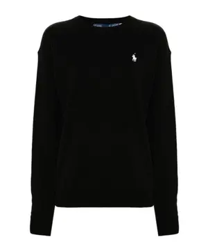 Polo Ralph Lauren Lightweight Fleece Crewneck Sweatshirt - Black