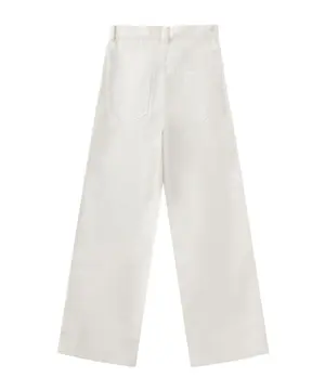 Marissa Chiara Heart Embroidered Wide-leg Casual Pants