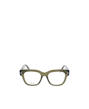 Dior Square Frame Glasses - Green