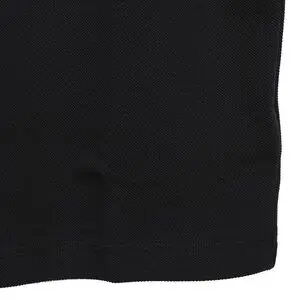 Burberry Logo Embroidered Short Sleeved Polo Shirt - Black