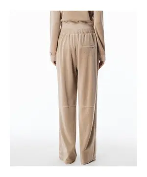 Alexander Wang Terry Oversized Mid-rise Belted Sweatpants - Warm Taupe