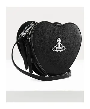 VIVIENNE WESTWOOD Louise Heart-shaped Crossbody Bag - Black