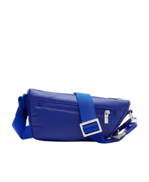 Burberry Shield Leather Crossbody Bag - Blue
