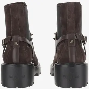 Valentino Garavani Rockstud Buckle Strap Chelsea Boots
