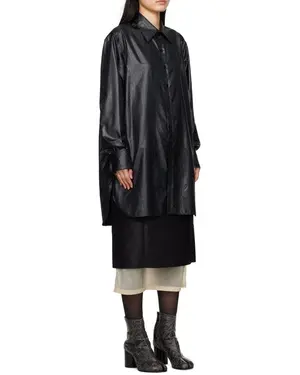 MAISON MARGIELA Long-sleeved Shirt With Coated Effect