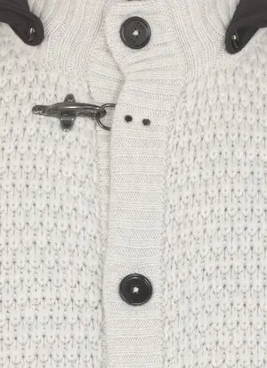FAY Knitted Cardigan With T-buckle Closure