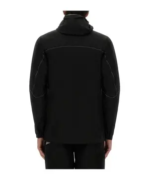 AND WANDER 3l Ul Hooded Jacket With Logo Emblem