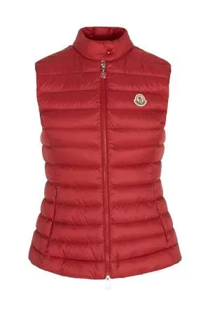 Moncler Sleeveless Down Jacket - Red