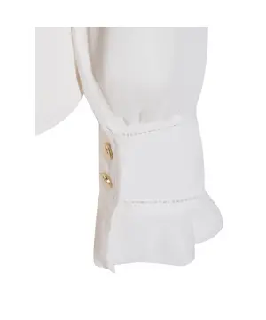 Alberta Ferretti Ruffled Lace Detail Shirt