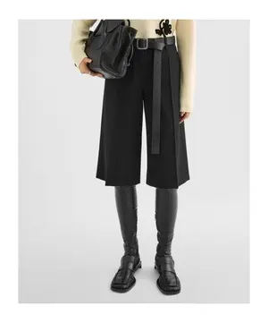 JIL SANDER Wide Leg Bermuda Shorts