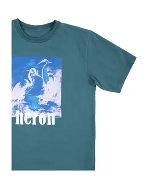 Heron Preston Logo Printed Round Collar T-shirt - Blue