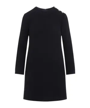 Gucci Damier Boucle Long-sleeve Dress