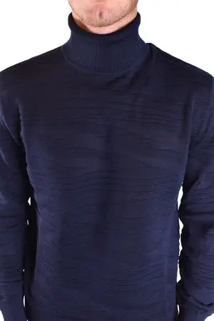 Missoni Long Sleeve High Neck Textured Sweater