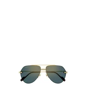 Cartier Aviator Frame Sunglasses - Green