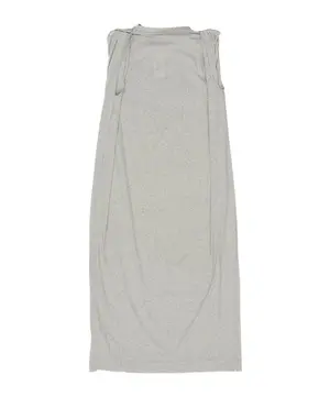 Dries Van Noten Grey Draped T-shirt Dress
