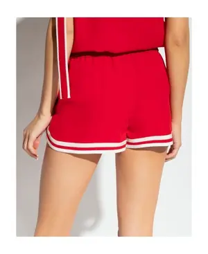 Red Valentino Valentino Elasticated Waist Track Shorts - Red