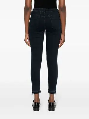 Closed Baker Mid-rise Skinny Jeans With Worn Hem