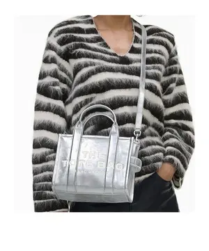 Marc Jacobs The Metallic Small Tote Bag - Silver