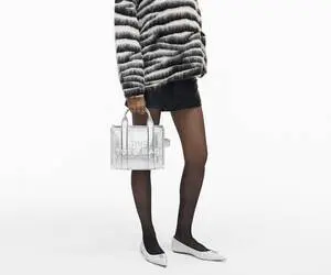 Marc Jacobs The Metallic Small Tote Bag - Silver