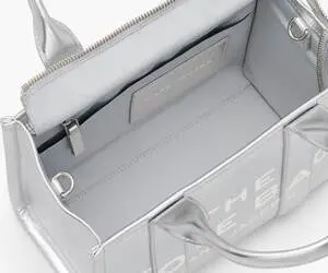 Marc Jacobs The Metallic Small Tote Bag - Silver
