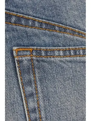 Alaïa Low-waist Round Jeans - Light Blue