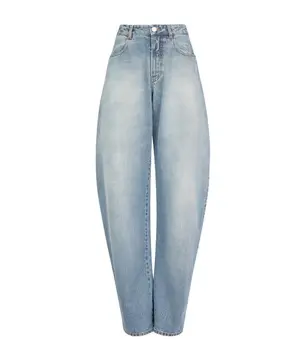 Alaïa Alaïa Low-Waist Round Jeans Light Blue
