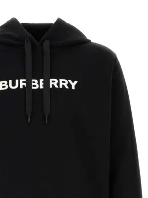 Burberry Logo Printed Drawstring Hoodie