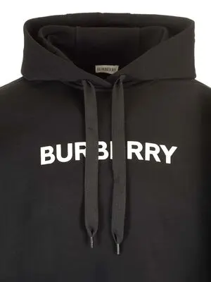 Burberry Logo Printed Drawstring Hoodie