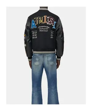 Amiri Varsity Patch Jacket - Black