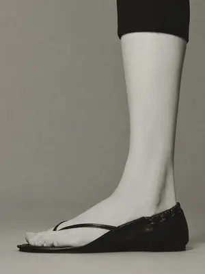 Jacquemus Flat Sandals - Black