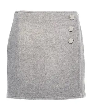 Tory Burch T Monogram Mini Skirt - Gray