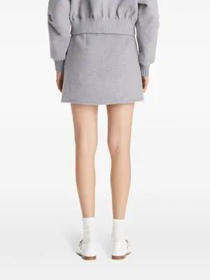 Tory Burch T Monogram Mini Skirt - Gray