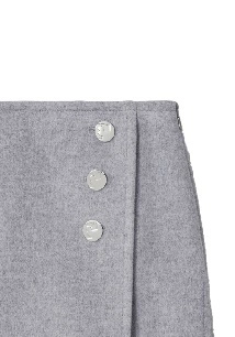 Tory Burch T Monogram Mini Skirt - Gray