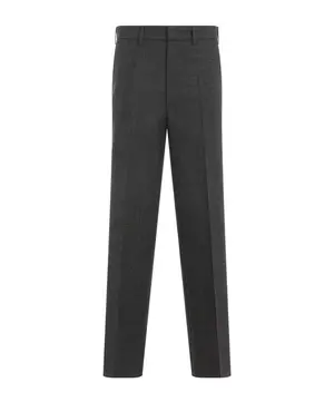 Miu Miu Logo-patch Trousers - Grey
