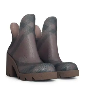 Burberry Checked Ankle Boots