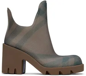 Burberry Checked Ankle Boots