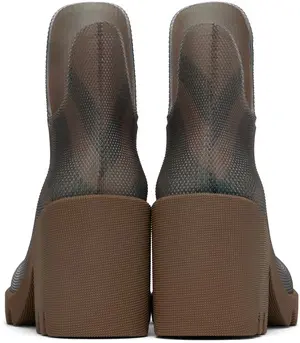 Burberry Checked Ankle Boots