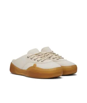 ERL Low Skate Mule Sneakers With Contrast Sole - Brown