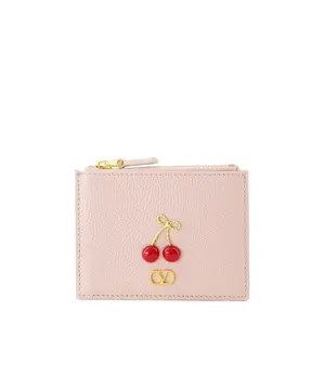Valentino Garavani Cherryfic Zip-up Cardcase - Pink