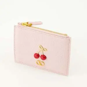 Valentino Garavani Cherryfic Zip-up Cardcase - Pink