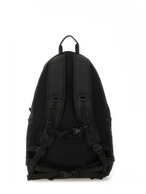 AND WANDER Logo Print Backpack - Black