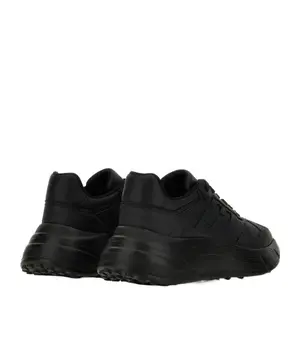 Hogan H" Engraved Low-top Sneakers - Black