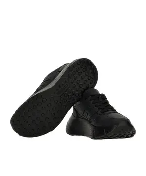 Hogan H" Engraved Low-top Sneakers - Black