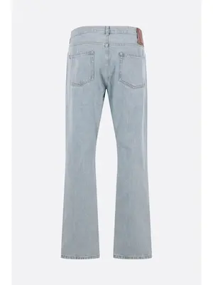 Valentino Garavani Logo Patch Straight Leg Jeans